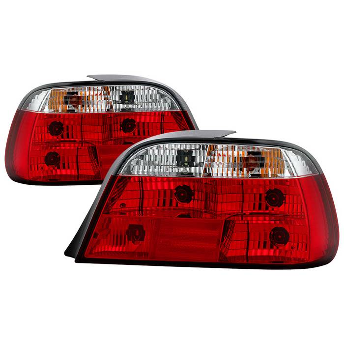BMW E38 7-Series 95-01 Crystal Tail Lights - Red Clear – Spyder Auto