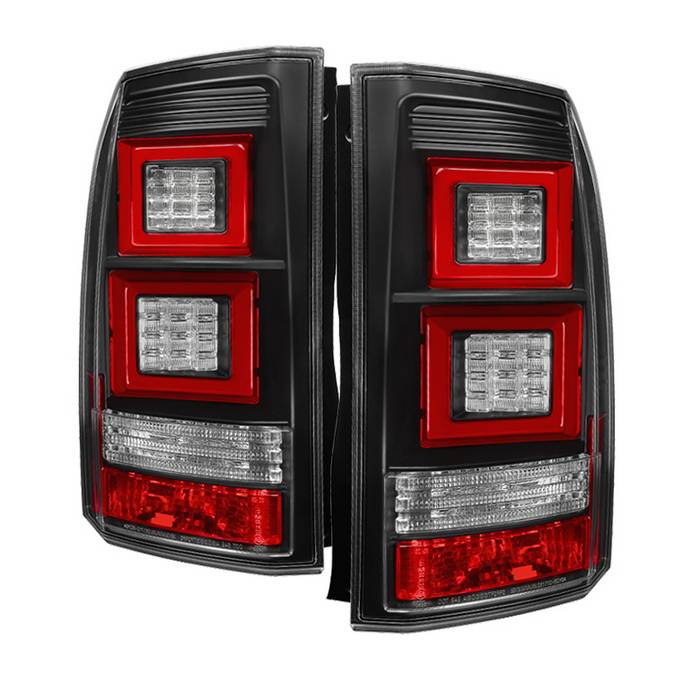 Land Rover Discovery LR4 10-14 Light Bar LED Tail Lights - Black ...
