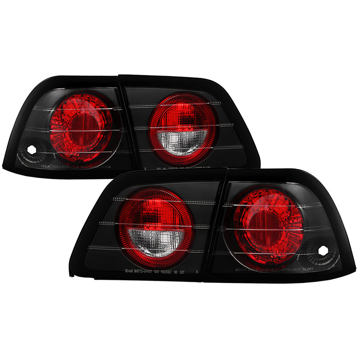 Nissan Maxima 97-99 Euro Style Tail Lights - Black – Spyder Auto