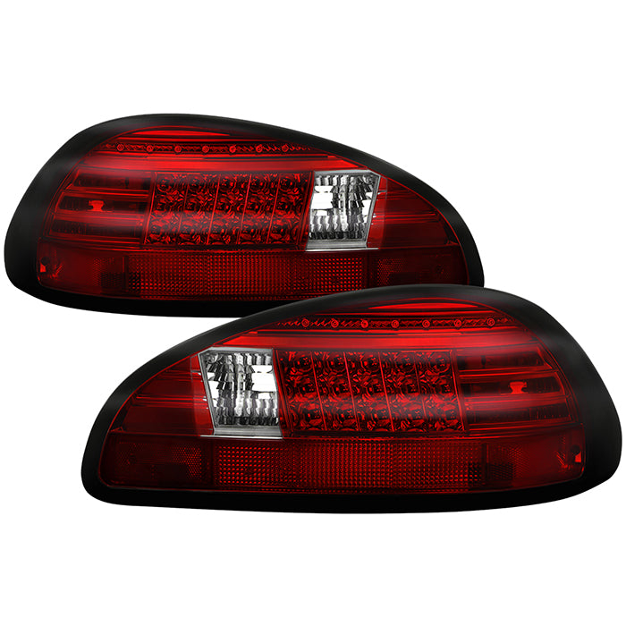Pontiac Grand Prix 97-03 LED Tail Lights - Red Clear – Spyder Auto